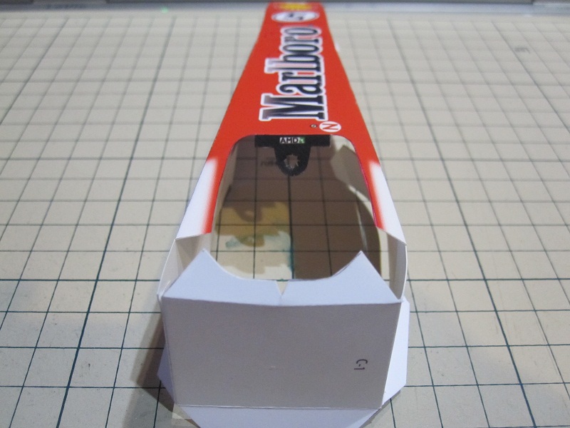 フェラーリ248F1(その4):ペパクラつくろう！（ペーパークラフト・papercraft）